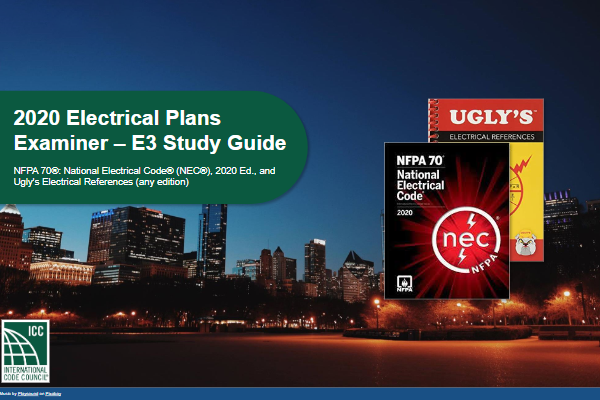 2020 Electrical Plans Examiner - E3 Study Guide (Online Self-Paced)